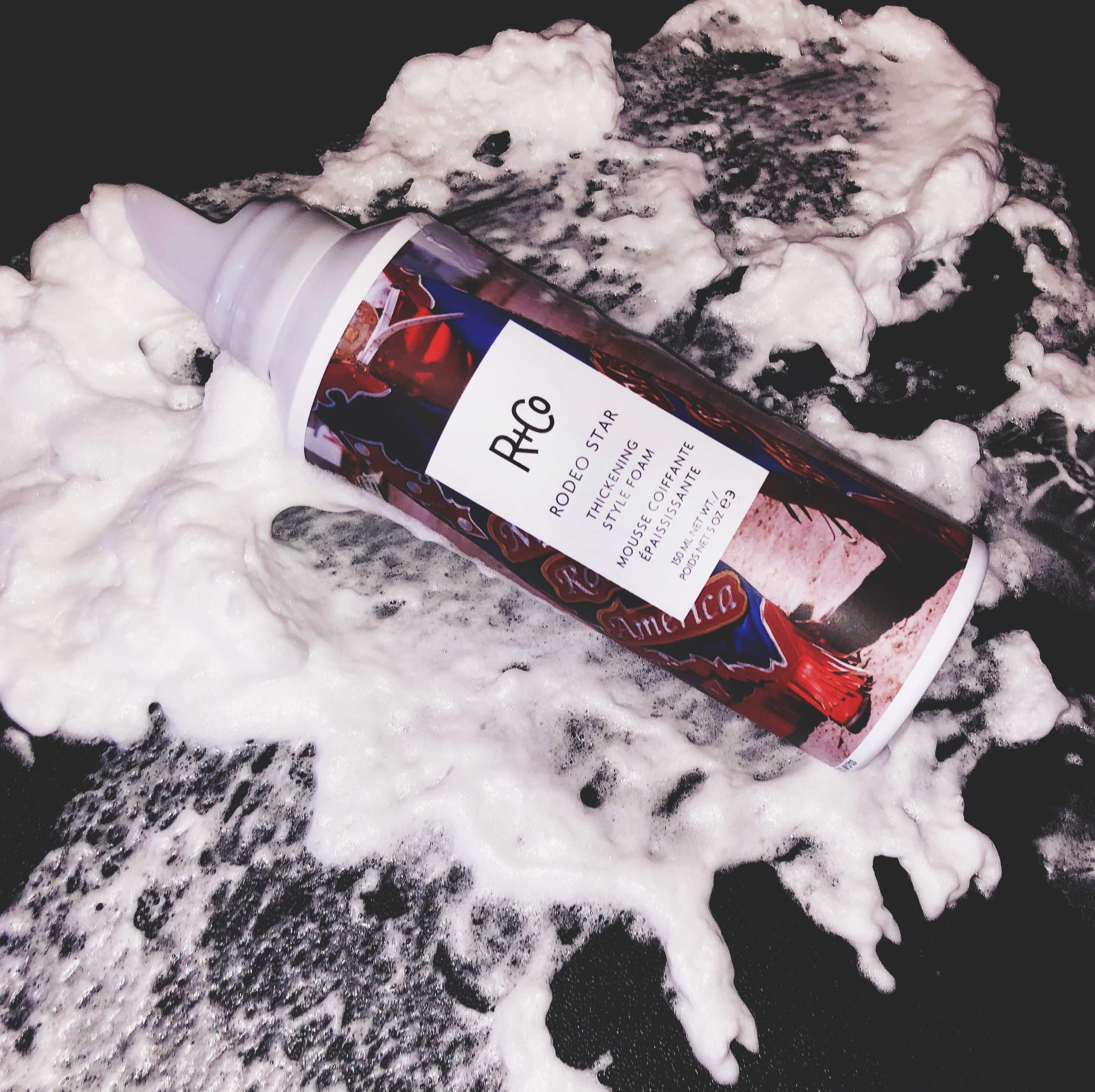 R+Co Rodeo Star Thickening Style Foam Deluxe | Dramatic Volume + Lift + Non-sticky Formula | Vegan + Cruelty-Free | 1 Oz