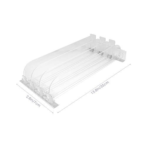 Pusher Tray Rack 3Pcs Drink Organizer for Fridge Automatic Beverage Pusher Glide Self-Pushing Soda Rack Can Organizer for Refrigerator Automatic Vending Machine