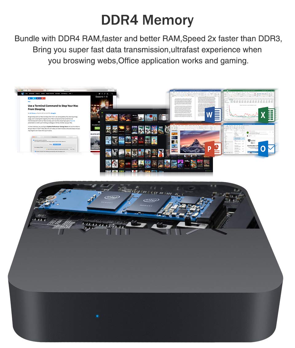 MINIX J50C-4 Max Intel Pentium Silver Mini PC with Windows 10 Pro (64-bit), Designed to Power Your Entertainment and Productivity Needs. (8GB+240GB/Mini PC)