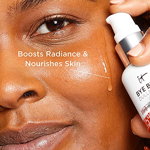 IT Cosmetics Bye Bye Dullness 15% Vitamin C Serum - Boosts Radiance & Hydrates In 10 Days - With Vitamin E - For All Skin Types - Vegan Formula - .85 fl oz