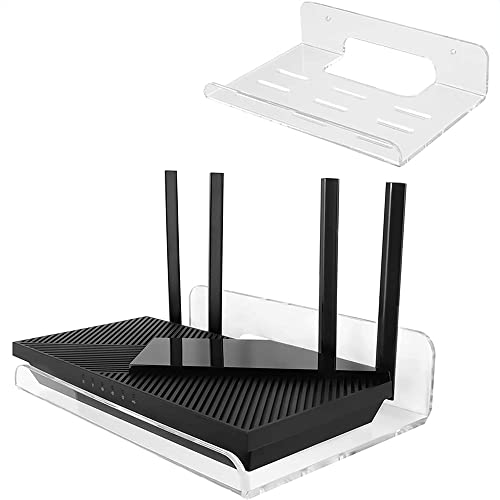 Valink Acrylic Floating Wall Shelves Hanging Shelves,Wall Mounted Acrylic Small Wall Shelf Floating Shelves for Speakers