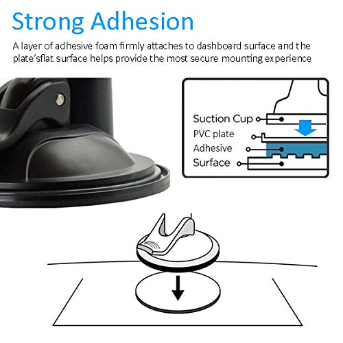 Randconcept - 80mm Adhesive disc for Suction Cups w/3M VHB adhesive - for Suction Shower Holder | Suction Mirror | Suction Hook | Car Dashboard | Bathroom & Kitchen | 3.15" Wide Diameter 2 Pcs (White)