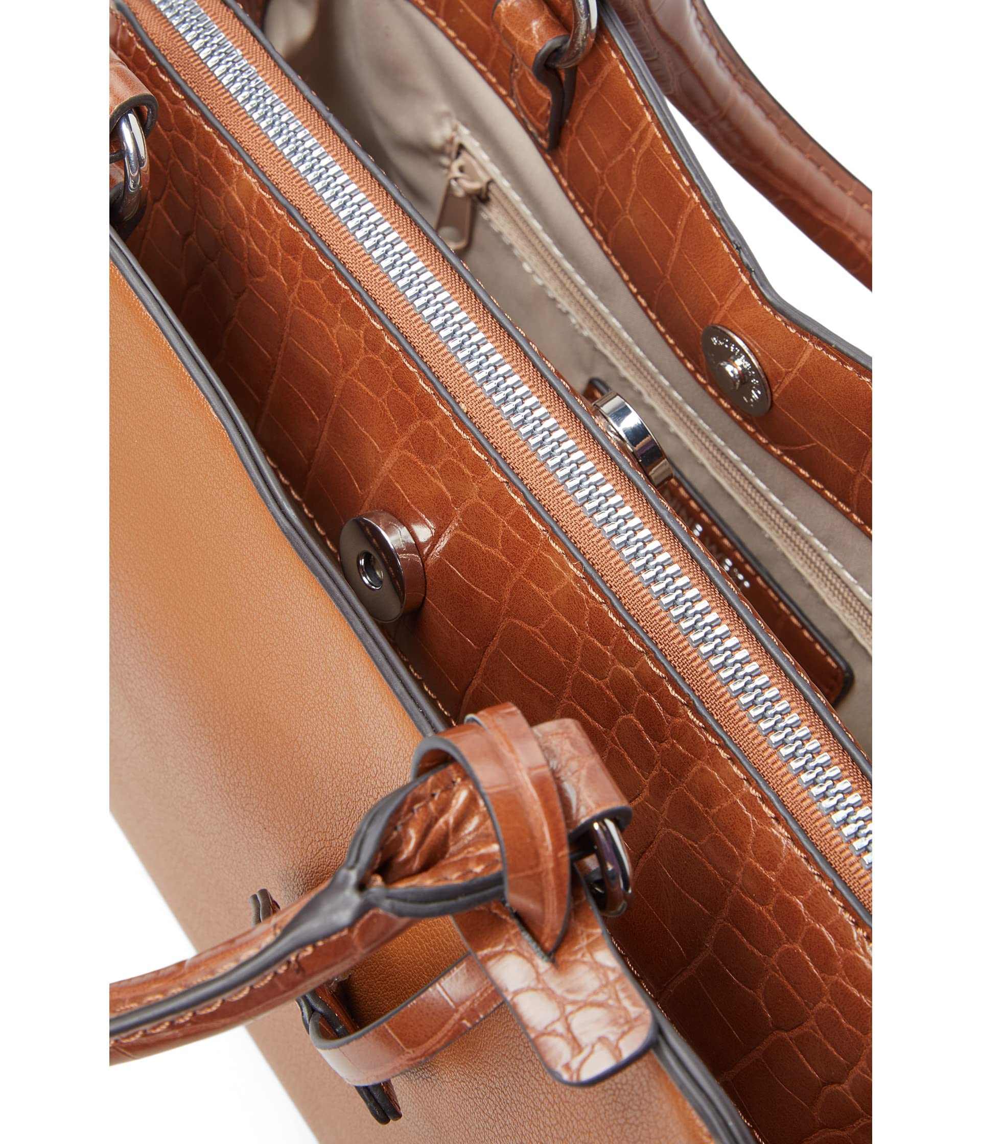 Nine West Elona Satchel Saddle Tan One Size