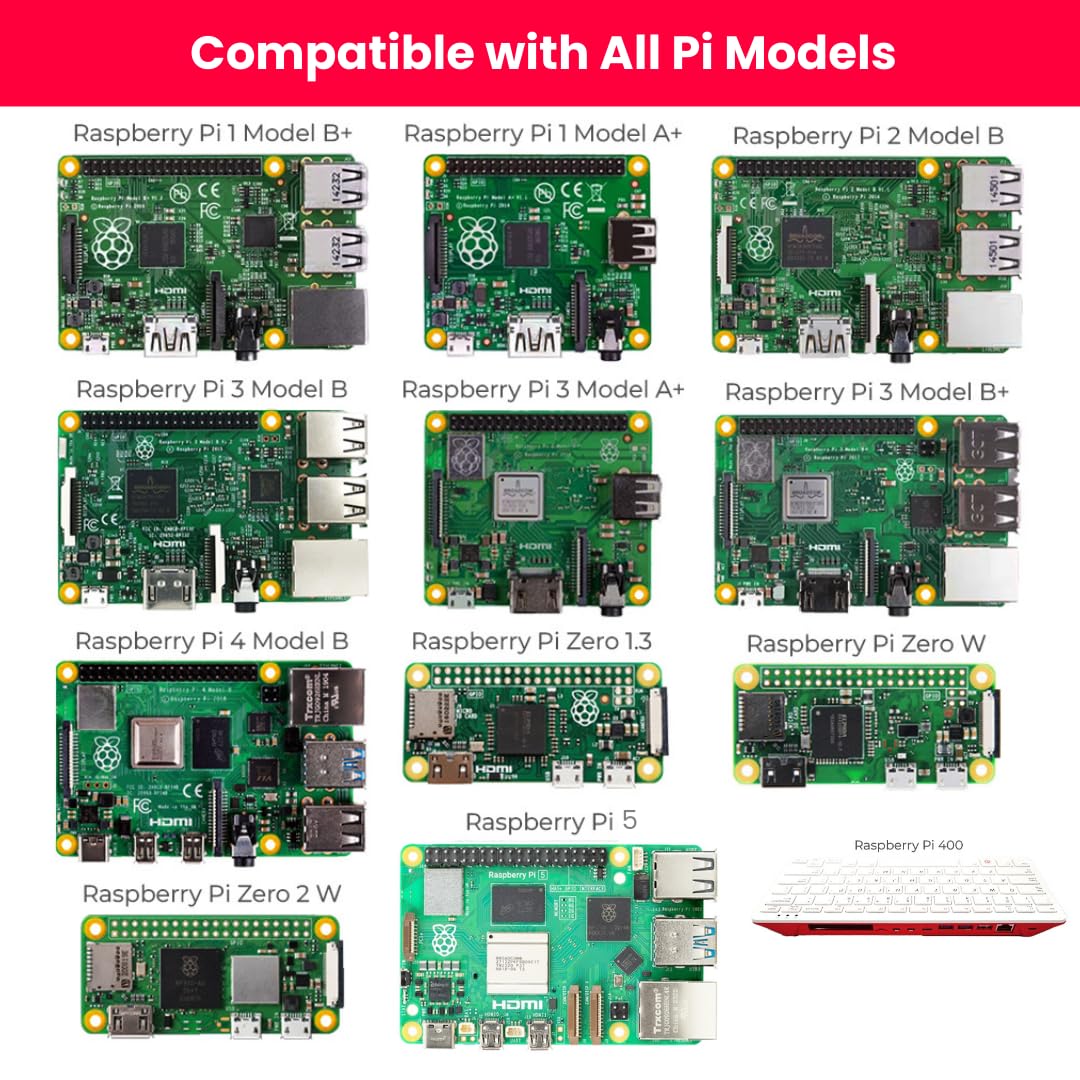STEADYGAMER - 512GB Raspberry Pi Preloaded (Raspberry Pi OS/Raspbian) Evo Plus Micro SD Card | 400, 4, 3B+, 3A+, 3B, 2, Zero | Compatible with All Pi Models (512GB)