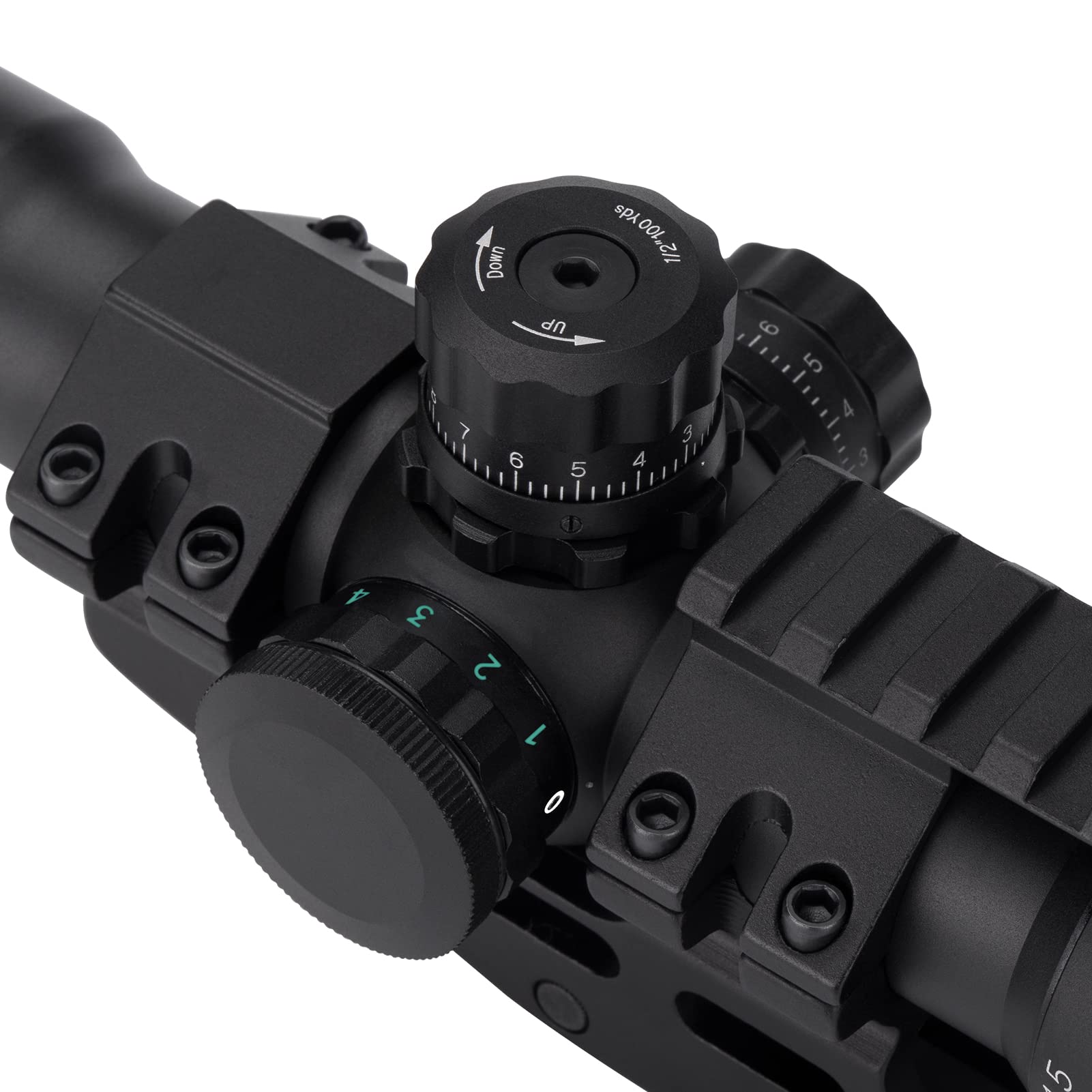 MIL&MOA MMS147 1-4x28 Rifle Scope - Second Focal Plane(SFP), RS80 Illuminated Reticle