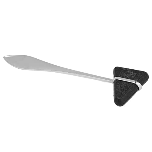 Percussion Hammer, Comfortable Hitting Trilateral Shaped Neurological Diagnostic Hammer Moderate Strength for Skin Surfaces