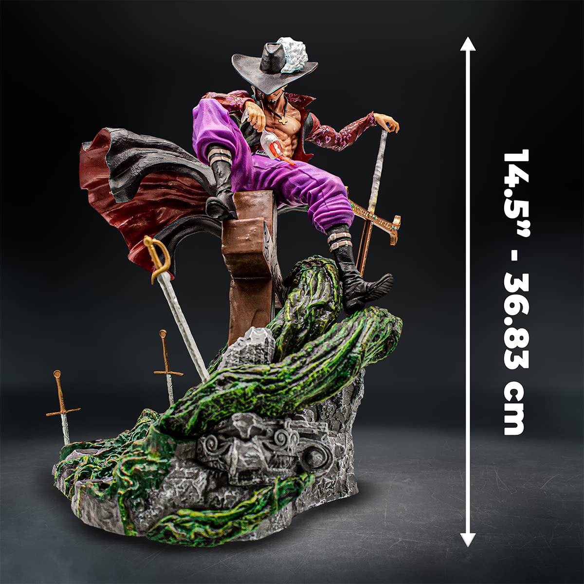 NINJAMO Luffy Action Figure Gear 4 One Anime Piece Desk Prop Hammer Punch Collectible Statue