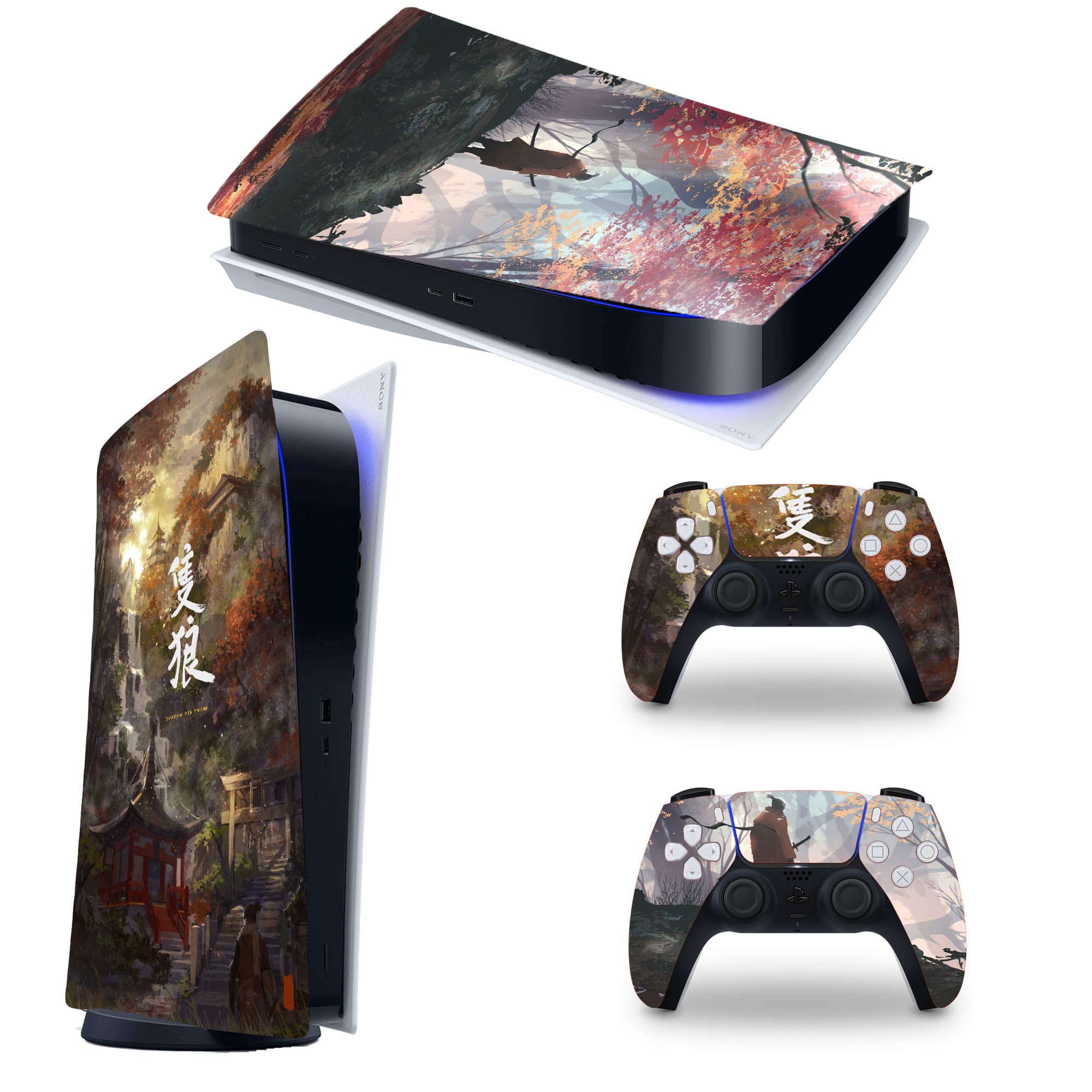 Kinght Japan PS5 Digital Edition Console and Controller Skin Set - Playstation 5 Digital Edition Vinyl