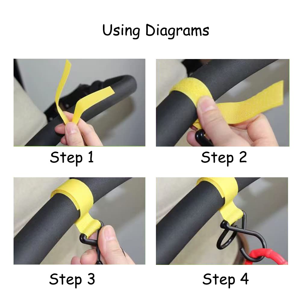 Stroller Bag Hooks, for Mommy Hanging Diaper Bags,Backpack,Stroller Accessories,Stroller Clips