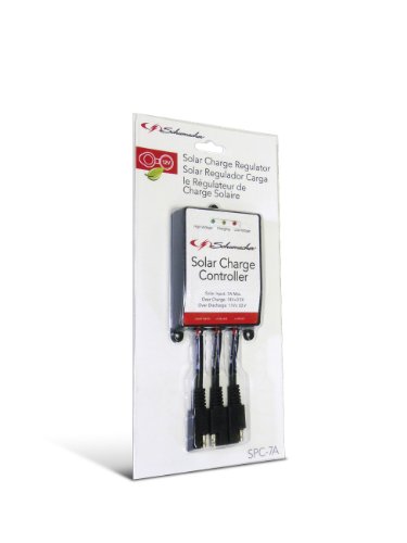 Schumacher SPC-7A Solar Charge Controller 12V - For Lead-Acid Batteries and Solar Panels , Black