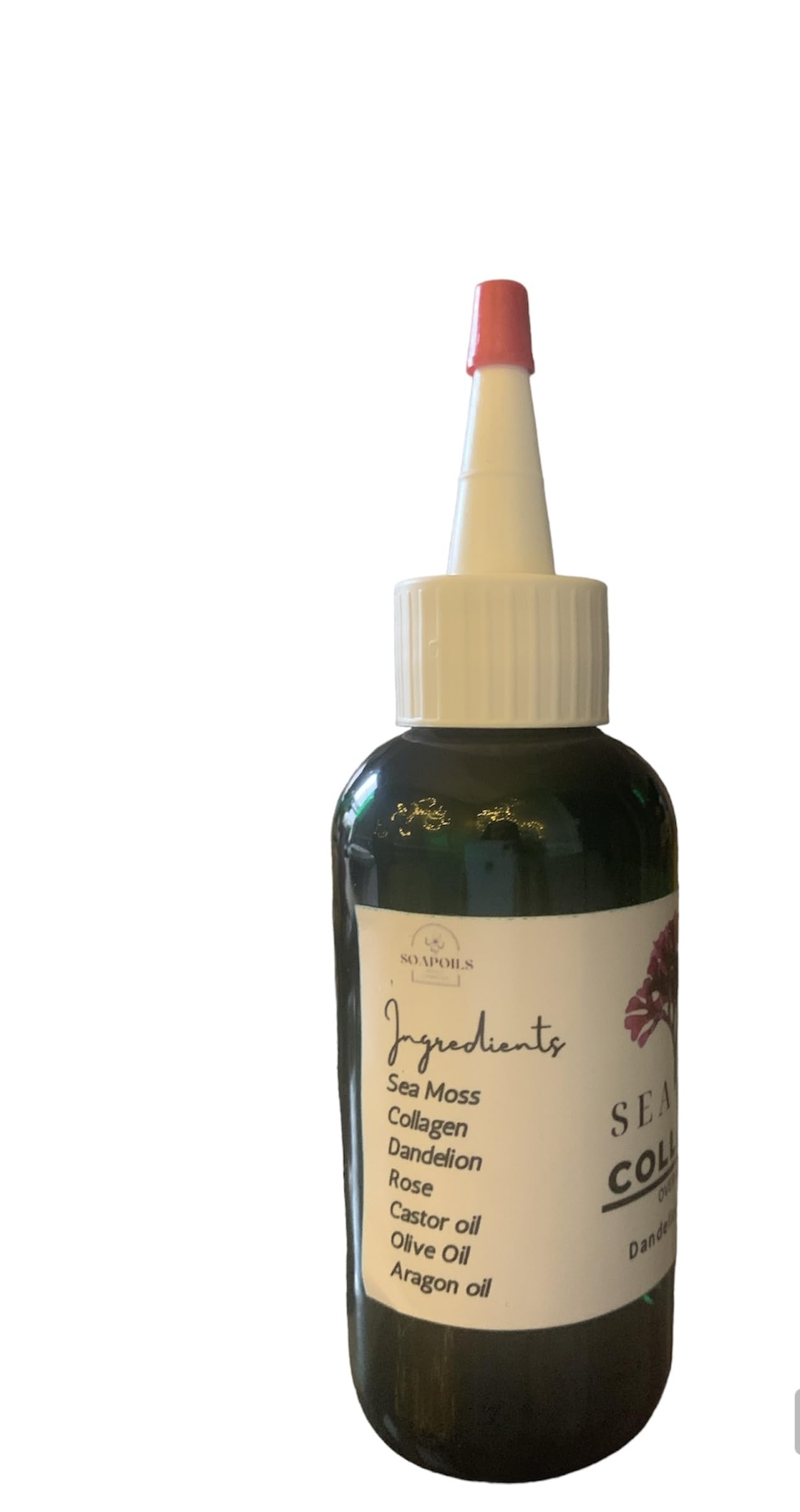 SEA MOSS COLLAGEN Hair & Skin Oil (Dandelion-Rose Dandruff & Acne)