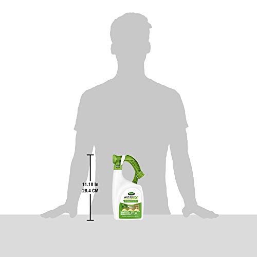 Scotts MossEx 3-in-1 Ready-Spray, Moss Killer for Lawns, Hard Surfaces, and More, 32 fl. oz.