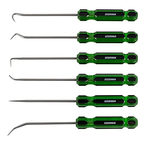 OEMTOOLS 26545 6 Piece Hook And Pick Set With Acetate Handle, Hook Tool And Pick Tool, Vehicle Pick And Hook Set, Pick Tool Set For Mechanics