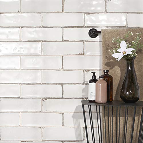 Ivy Hill Tile Santa Fe White 3.93x11.96 in. Polished Ceramic Wall Tile (33 Pieces 10.76 Sq. Ft. / Case)