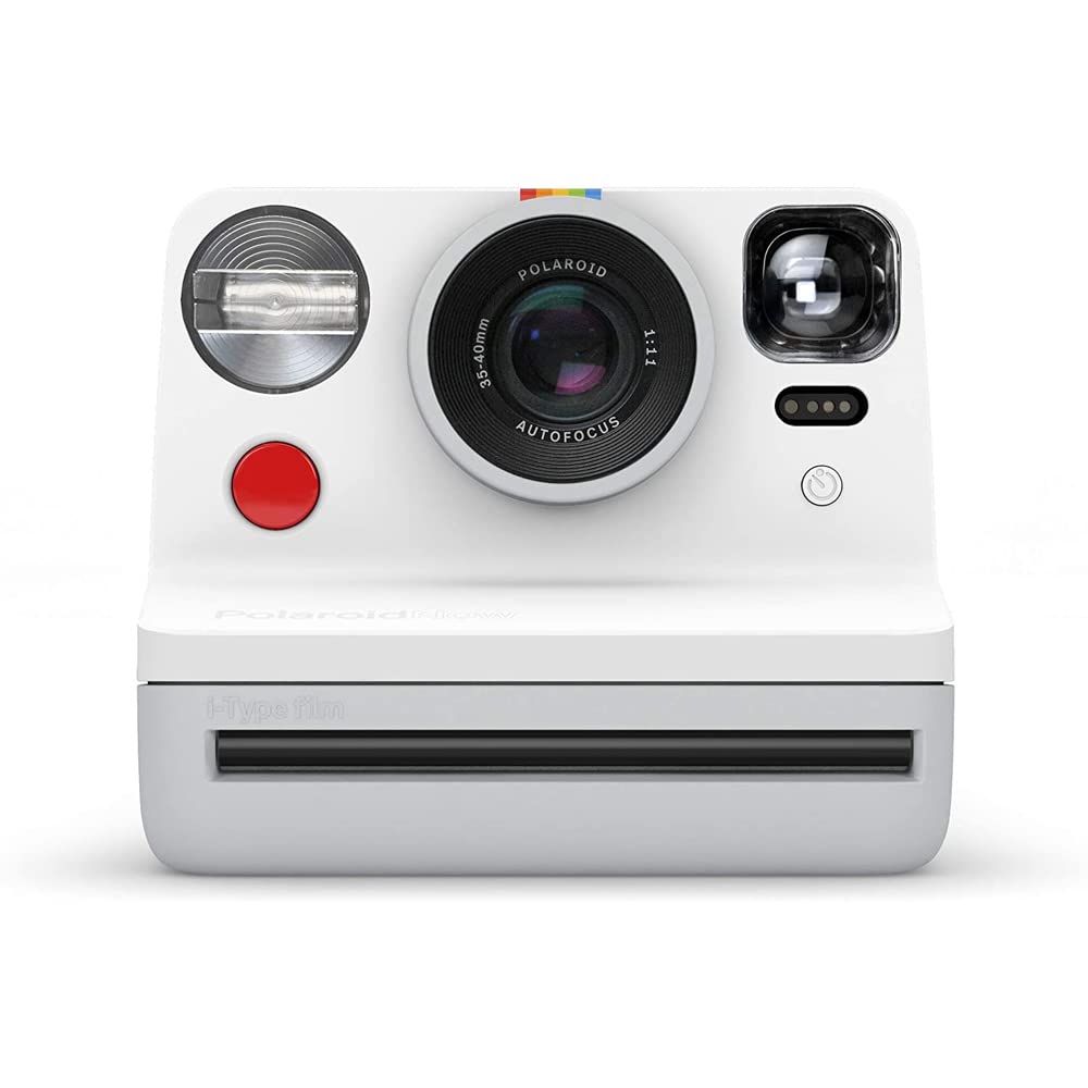 Polaroid Originals PRD9027 Now I-Type Instant Camera - White Bundle with Deco Photo Camera Bag (FBAE1PONOWITYPEWH)