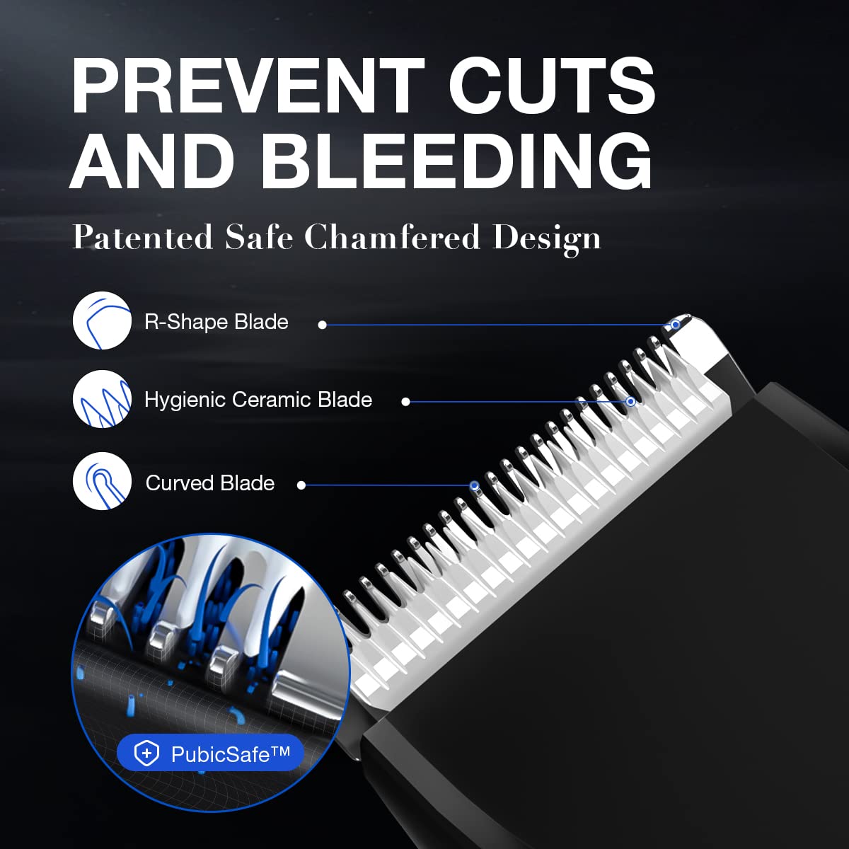 SUPRENT Electric Groin Body Hair Trimmer & Professional Hair Clippers