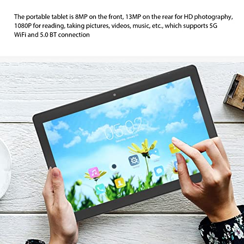 PUSOKEI 10.1 Tablet PC,6G RAM128G ROM1960x1080 IPS HD,2.4G5G Dual Band WiFi Tablet with Stylus and Headset,Support Sim Cards,for Android11. (Black)