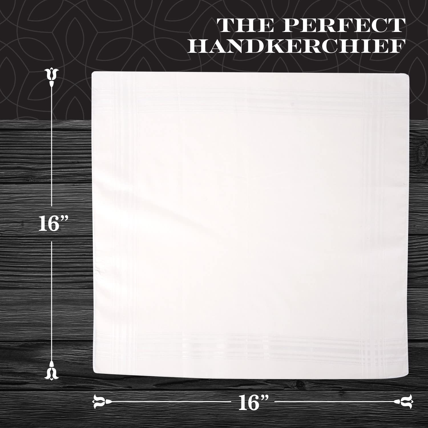 Imperial Men's Fine Cotton Handkerchiefs White Pack of 13 Hankies 100% Cotton