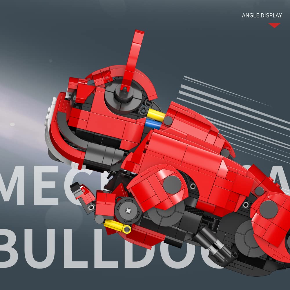 Mesiondy Mechanical Animal Bulldog Toy Building Blocks Kit, Bricks Sets,Toys for Boys & Adults, (1675 Pieces)…………