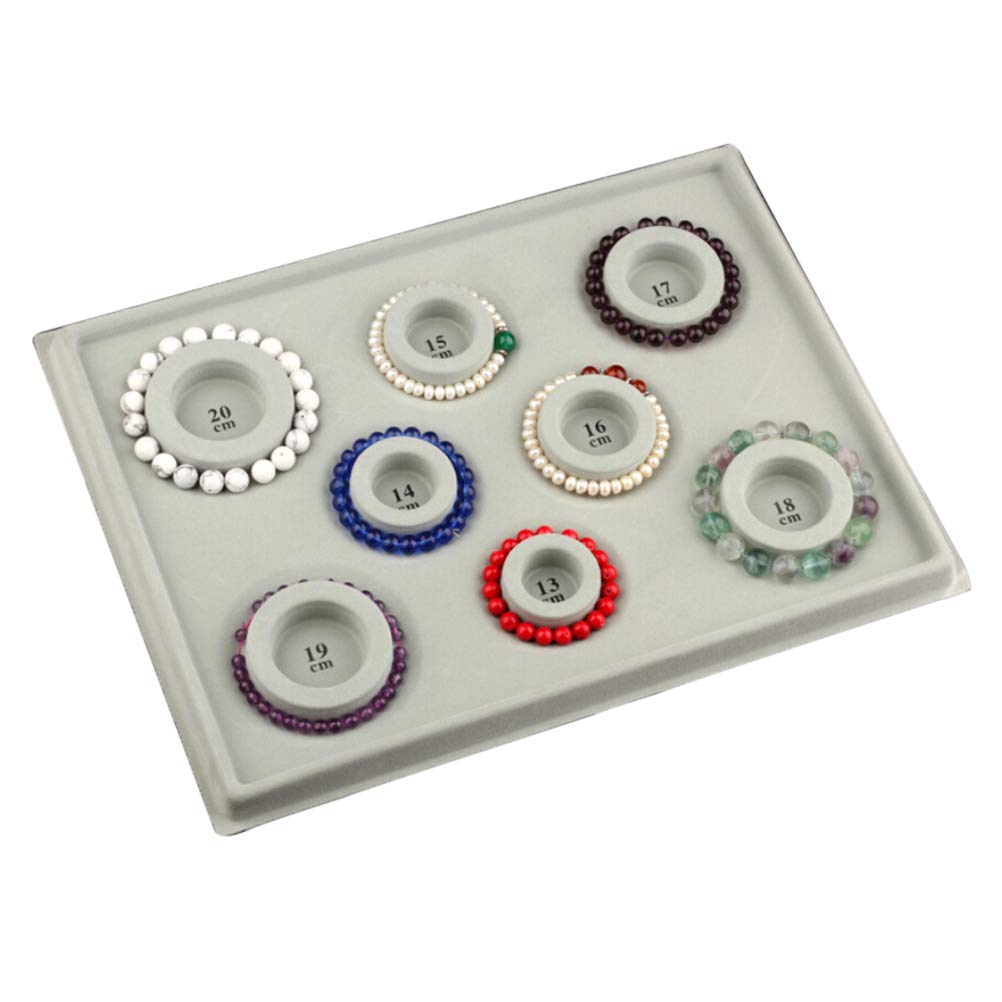 IYSHOUGONG 4 Pcs Bead Design Board Bracelet Design Board Flocked Bead Board Mats Necklace Beading Jewelry Organizer Tray DIY Jewelry Making Tray DIY Craft Tools,2 Styles