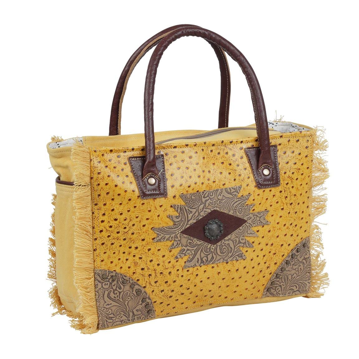 Myra Bag Supine Canvas & Hairon Bag S-4769