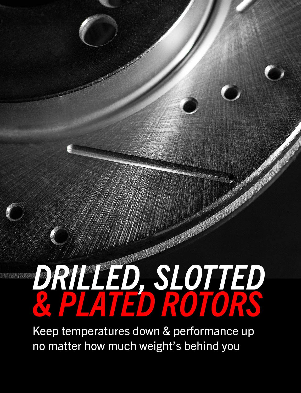 Power Stop Front and Rear KC6820A Z23 Daily Driver Brake Pad and Rotor Kit with Red Powder Coated Calipers