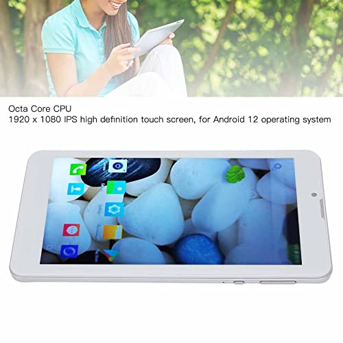 PUSOKEI 7in Tablet for Android 12,Dual SIM Dual Standby,MT6592 8 Cores CPU,2GB 32GB Memory,Dual Camera 1920x1080 IPS HD Large Screen Call Tablet for Android 12(us)