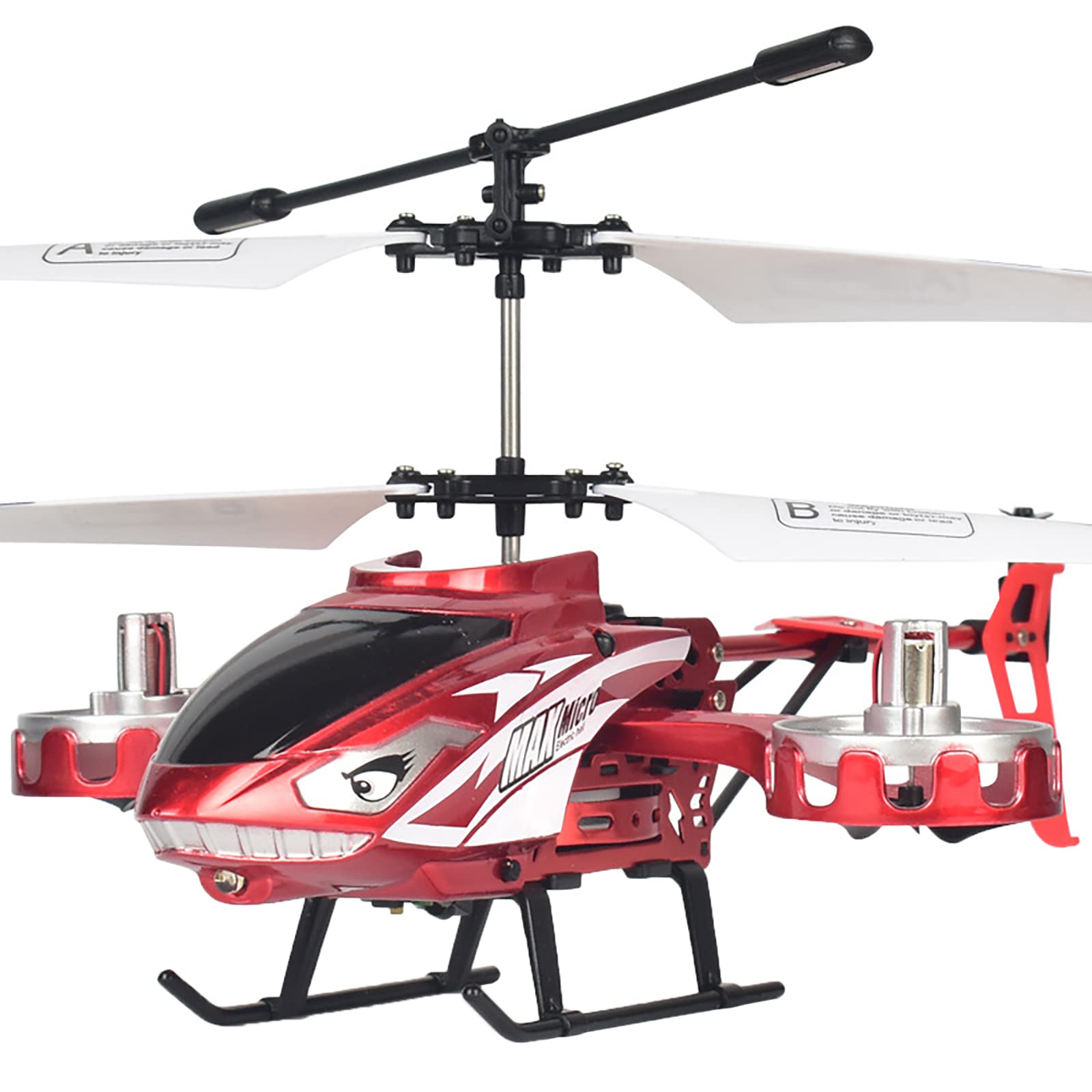 QAQuu Alloy Electric Light Charging Remote Control Airplane 4.5 Channel Side Flying Helicopter Toy Avic3 Intelligent Flight Battery