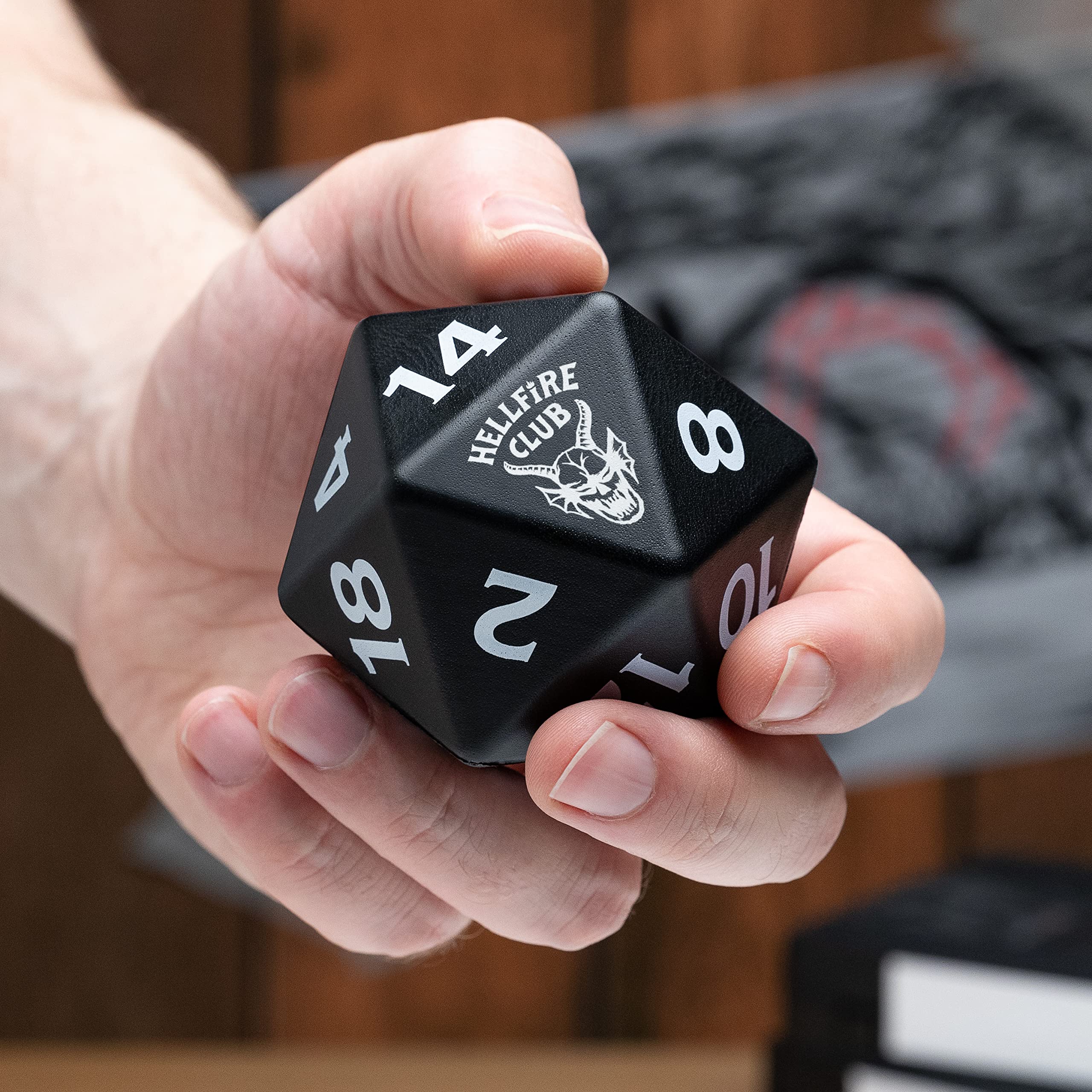 Paladone Stranger Things Hellfire Club Dungeons and Dragons Dice Stress Ball | Sensory Grip Strengthener Horror Movie Merchandise