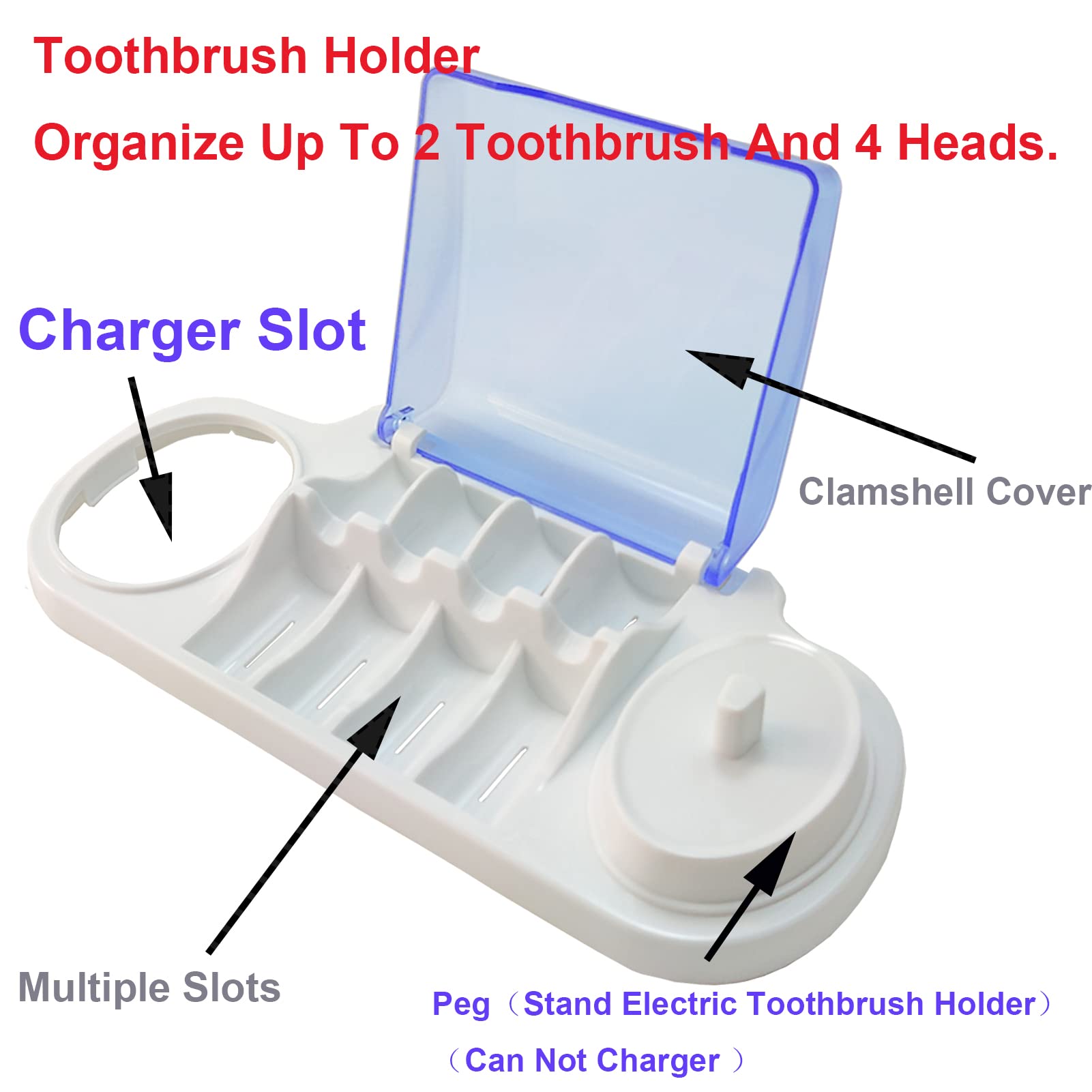 Replacement Charger Base for 3757 Electric Toothbrushes, Inductive Charger Fits Genuine Pro, Electric Toothbrush Stand Holder Heads Organizers with Charger Holder