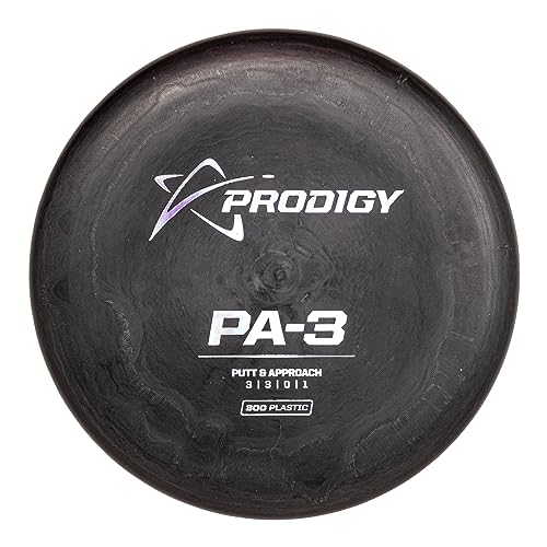 Prodigy Disc 300 PA-3 Disc Golf Putter Pack | Beginners Straight Putter & Great Disc Golf Approach Disc | Grippy Plastic | Disc Golf Putter Set for Putting Practice | 170-174g (5-Pack Black)