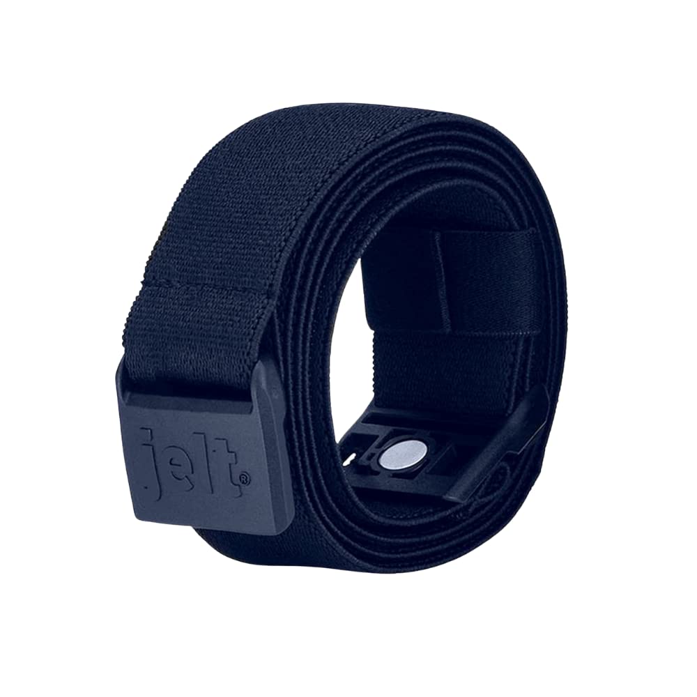 JeltX Adjustable Elastic Belts for Men and Women, Non-Slip Stretch Belt with Magnetic Belt Buckle and Grippy Gel