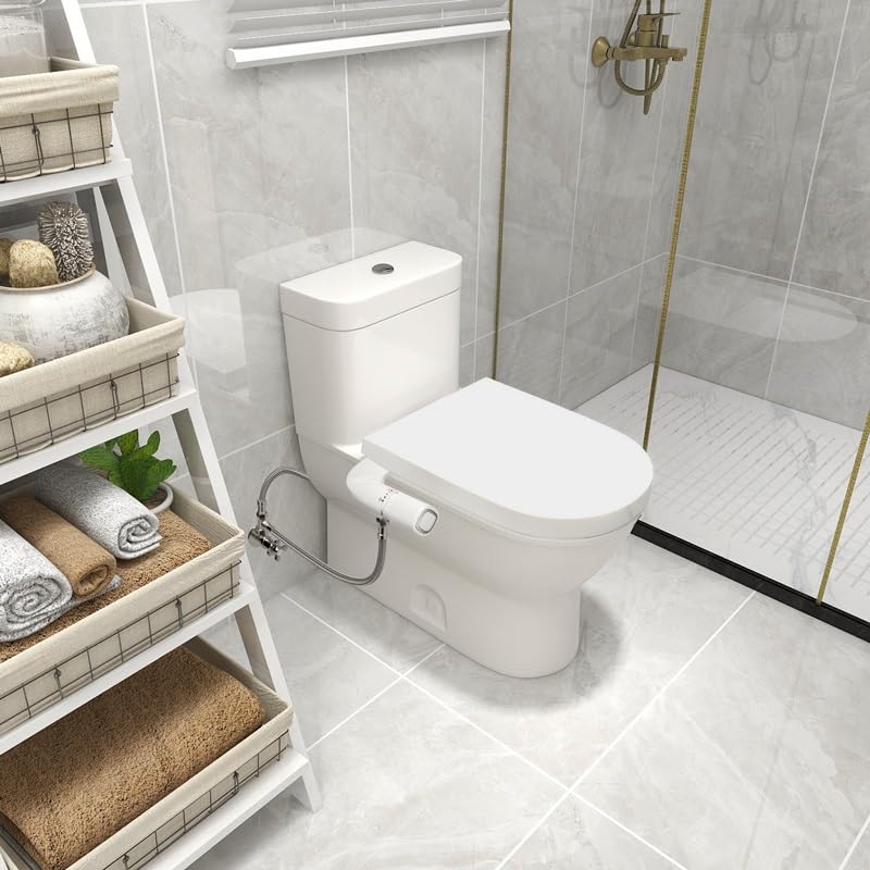 yghlh Bidet Non-Electric Toilet Attachment Dual Nozzle Bidet Adjustable Water Pressure
