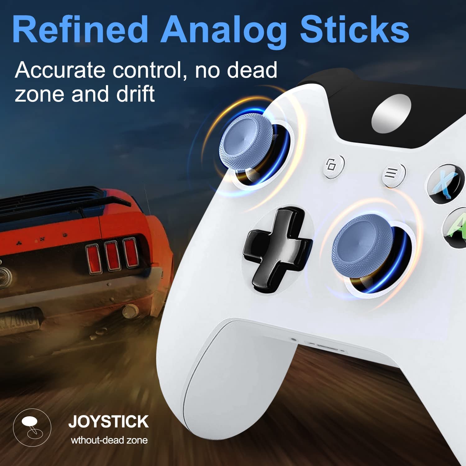 Replacement for Wireless Xbox One Controller, Xbox Controller with 3.5mm Audio Jack,Compatible with Xbox One S/X/Xbox Series X/S/ Window PC (White)