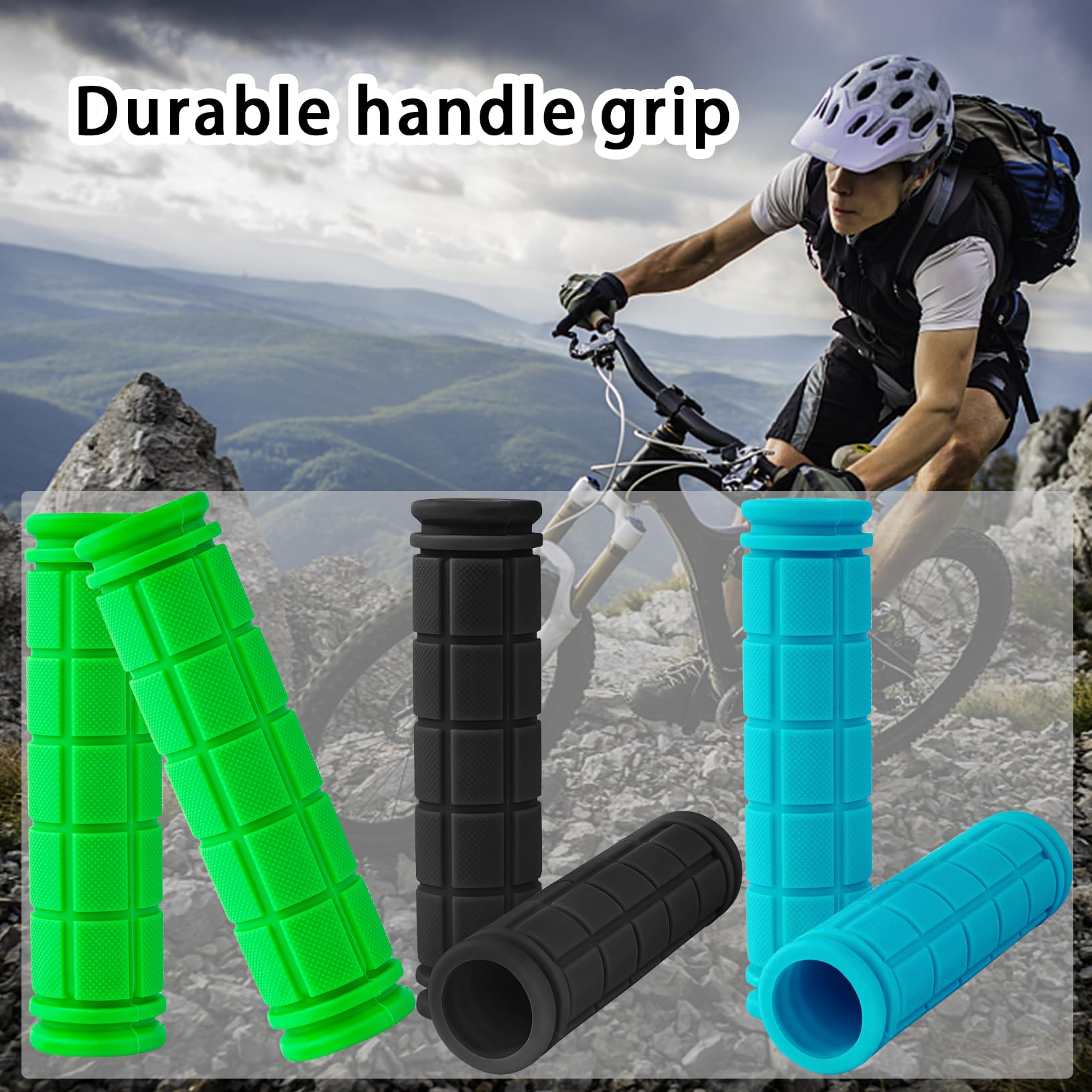 ONLYFU 6 Pieces Bike Handlebar Grips Premium Non-Slip Bicycle Handlebar Grips Cover for Bikes Scooters Bmx Mountain Bikes Scooters Cruiser Tricycle (6 Pcs)