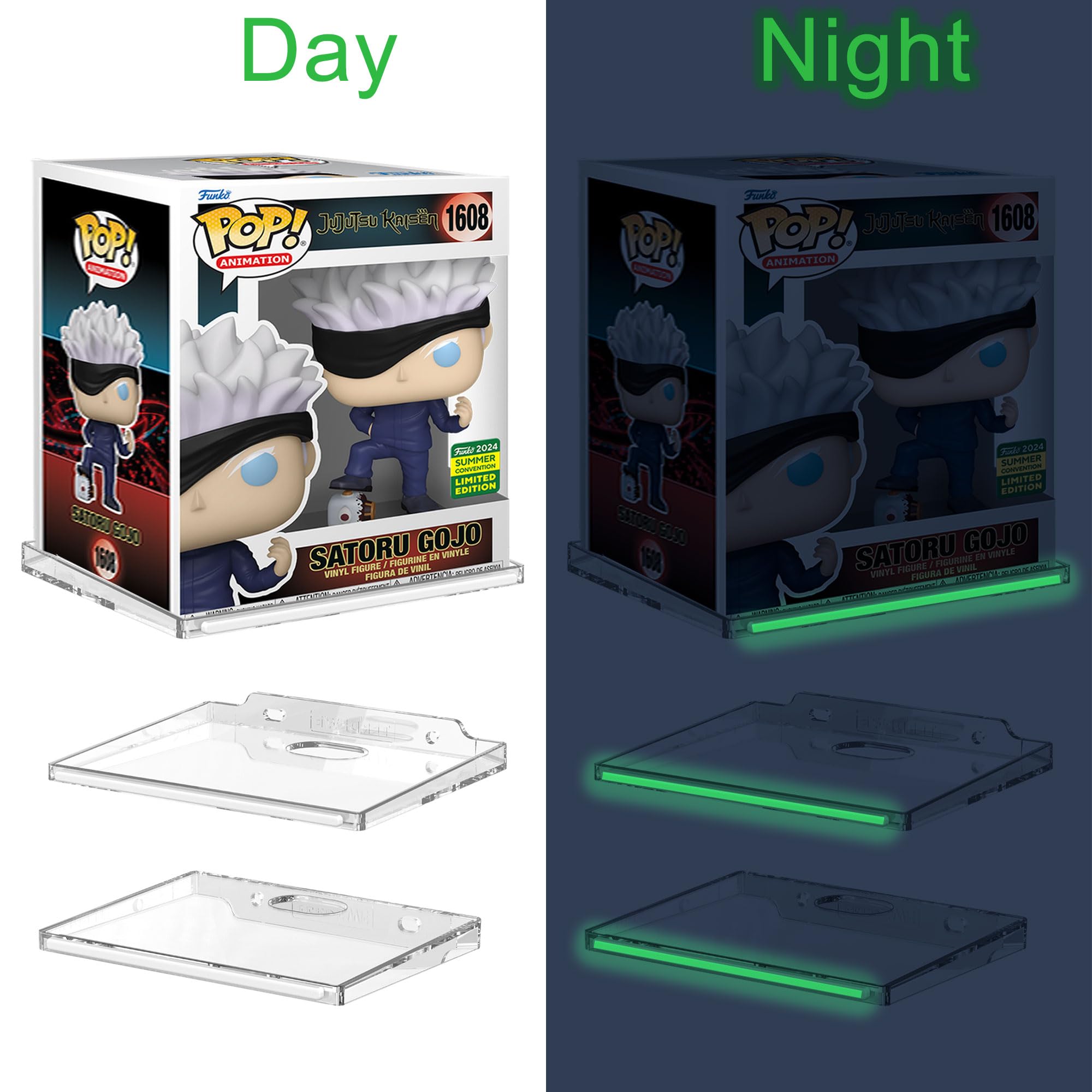 TERDEWE (12 Pack) Clear Floating Wall Shelf, Wall Floating Shelves for Funko Pop, Action Figures,Security Cameras, Baby Monitors, Speakers or Any Small Accessories.