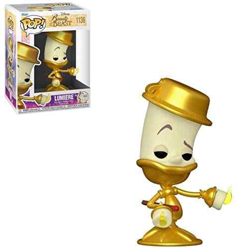 POP Disney: Beauty and The Beast - Lumiere Funko Vinyl Figure (Bundled with Compatible Box Protector Case), Multicolor, 3.75 inches
