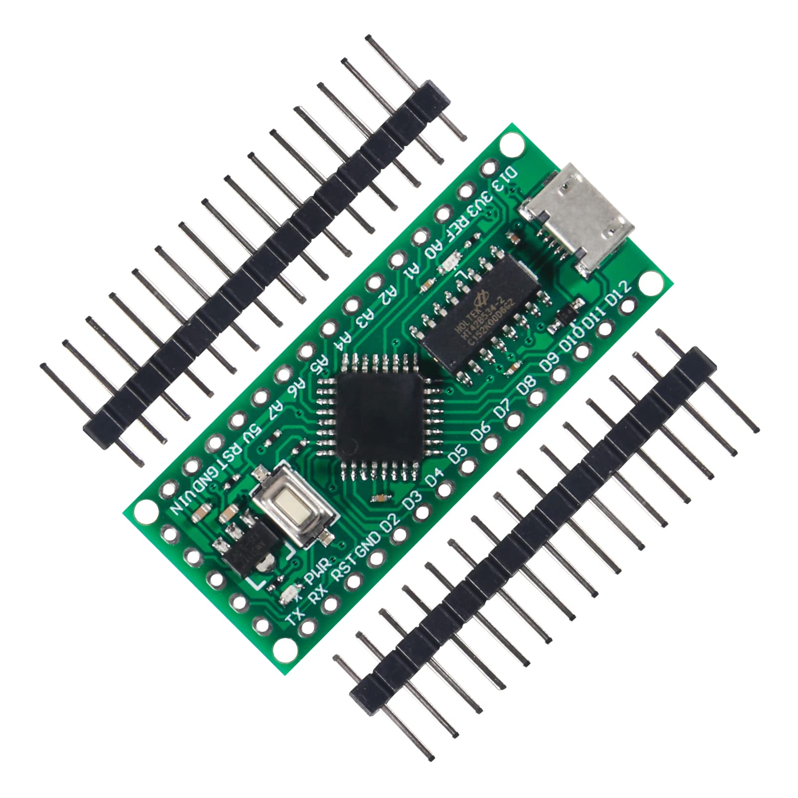 QCCAN 2pcs LGT8F328P LQFP32 MiniEVB HT42B534 Develope Board Replace Nano V3.0 ATMEGA328 Compatible for Arduino (LGT8F328P Type-C)