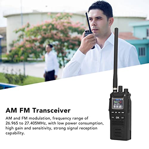 Marine Two Way Radios, Strong Signal Reception Handheld CB Transceiver High Sensitivity High Volume Clear Sound for Ship (US Plug)
