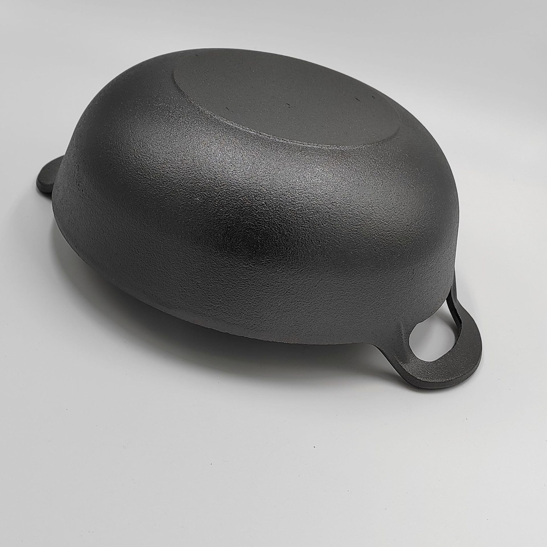 VONOTO Cast Iron Wok with Handles, Cast Iron Grilling Wok, Cast Iron Wok (8" inch)