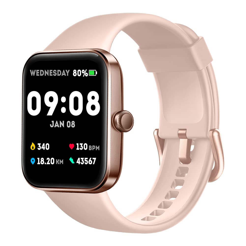 SKG V7 Smart Watch, Health Monitor (Black&Pink)