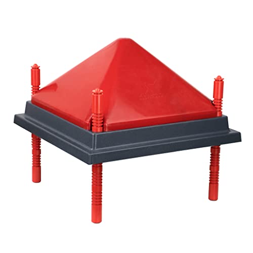 RentACoop Chick Brooder Heating Plate and Anti-Roost Cone Set - Brooder Heating Plate Warms Up to 15 Chicks - Chick Heater with 25 Adjustable Heights and 15 Watts - Safer Than Heat Lamps - 10" x 10"
