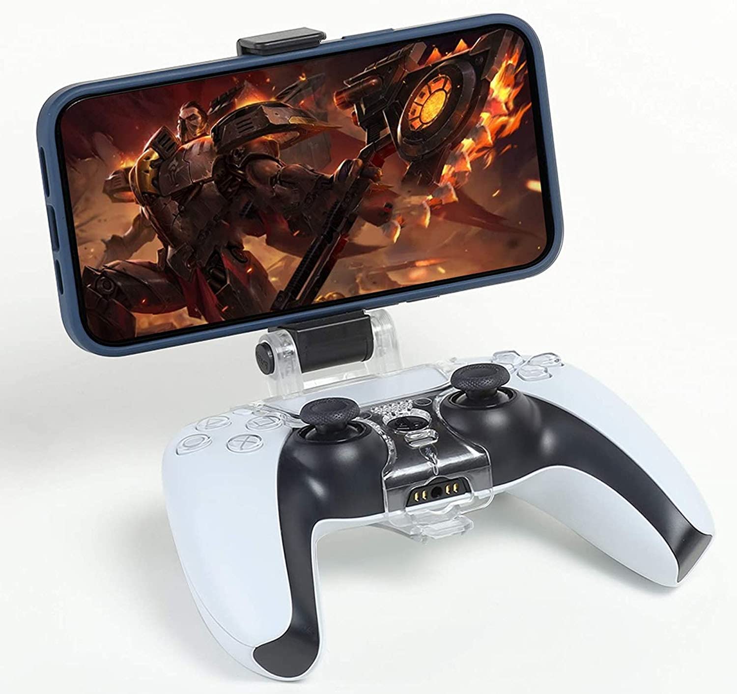 KJH Mobile Phone Clamp for PS5 Controller,Controller Phone Mount Clip Adjustable Bracket for Playstation 5