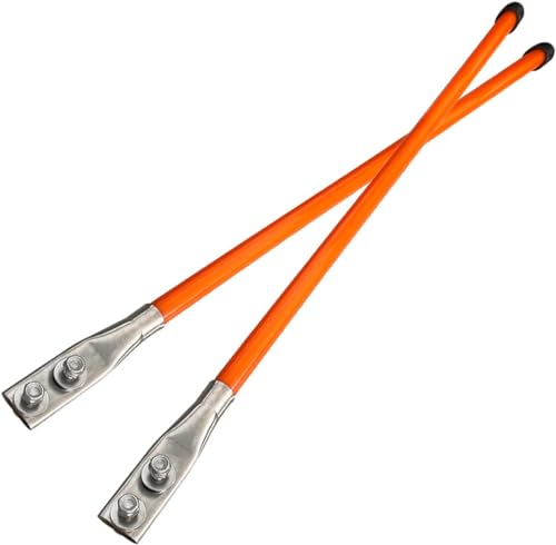 SEASAIL Snow Plow Blade Marker Guide Kit High Visibility Orange with Stainless Steel Joint Compatible with Most Snow Plow Not Easy to Break 36" Steel Wire Construction