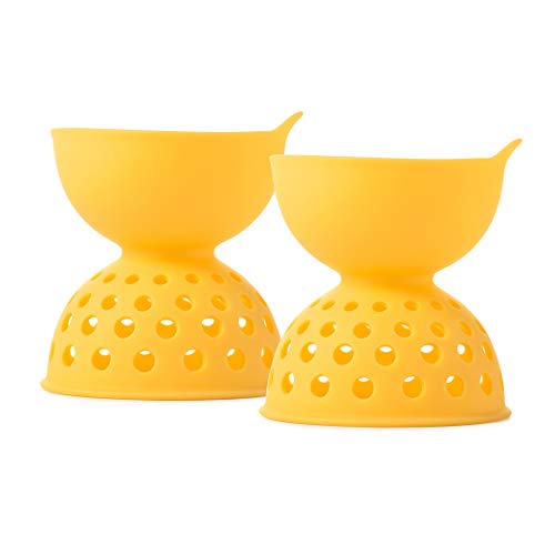 OXO Good Grips Silicone Egg Poachers (Set of 2),Yellow