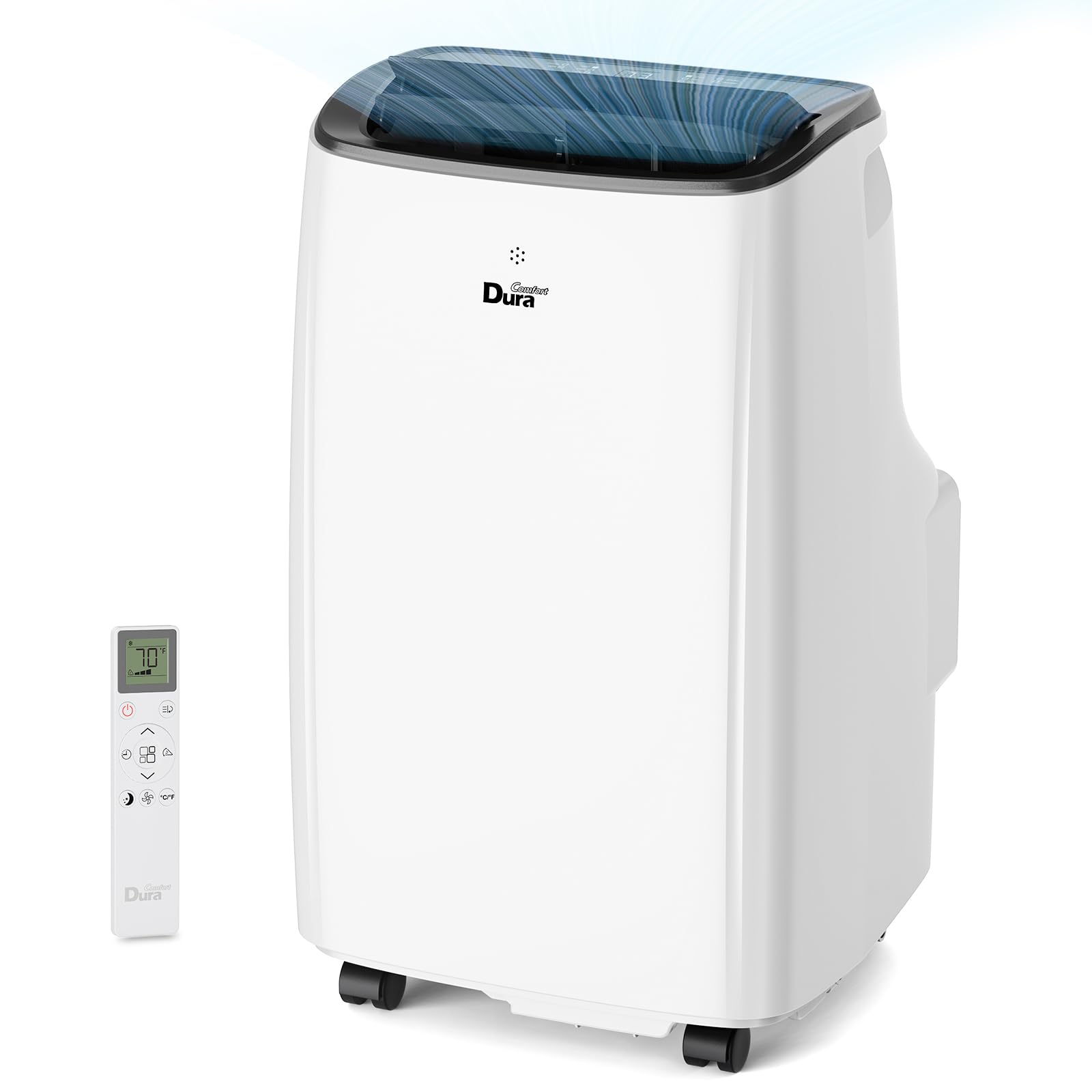 Portable Air Conditioners,12000 BTU(Ashrae) Quiet AC Unit, Built-in Dehumidifier and Fan Modes,Cools up to 300 Sq. Ft,White