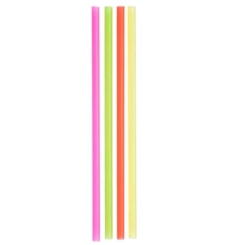 Pack of 150 NEON Giant 12" Drinking/Smoothie Straw, Perfect for Tall Cups and Tumblers