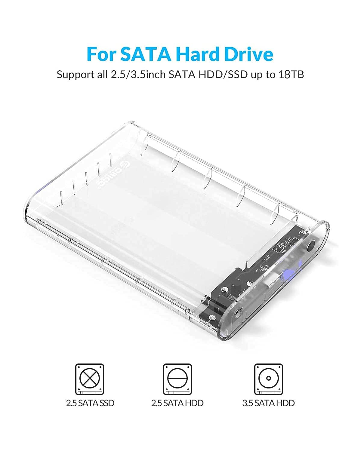 ORICO 2.5 to 3.5 Drive Adapter and 3.5inch External Hard Drive Enclosure