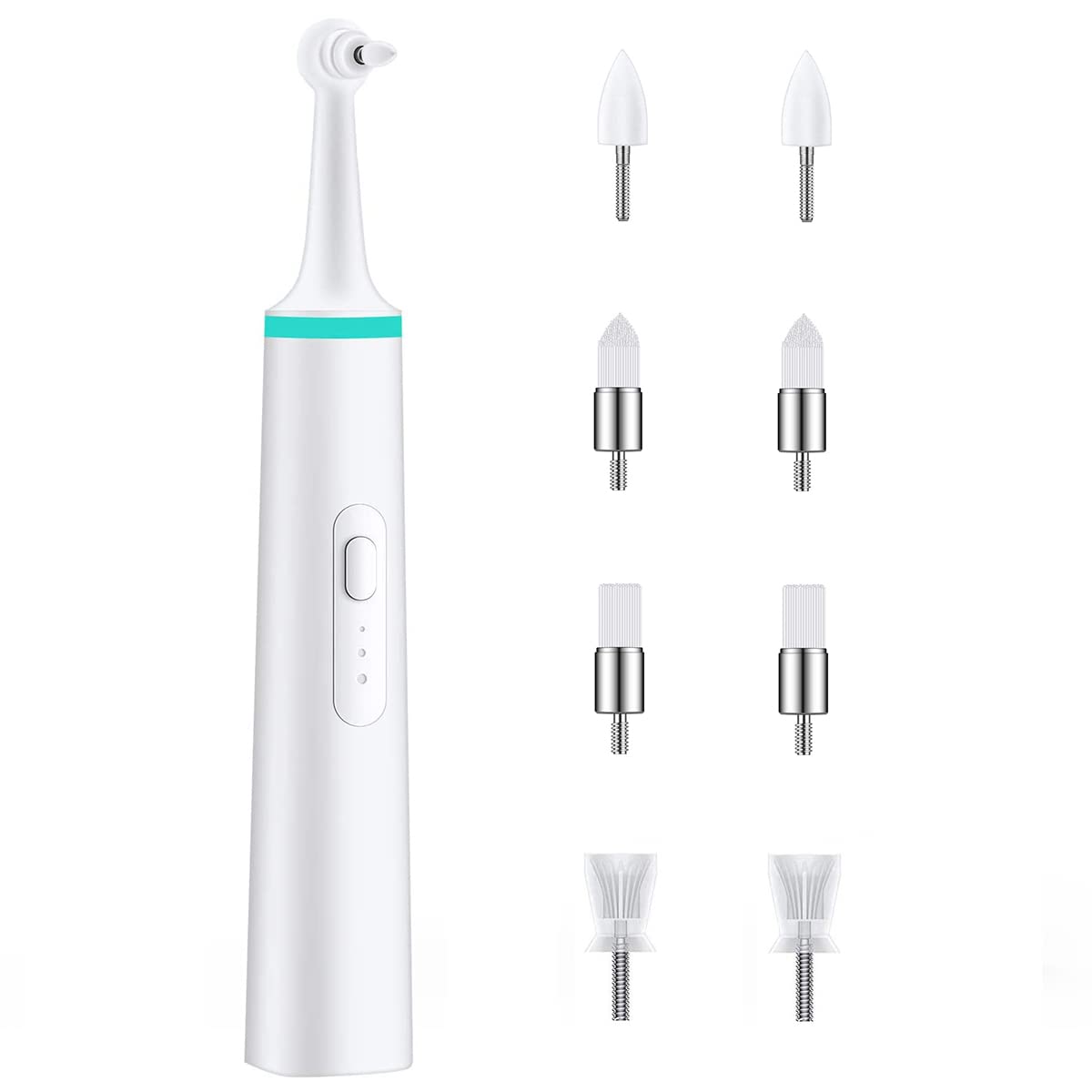 Pratuor Electric Tooth Polisher with 8pcs Brush Replacement