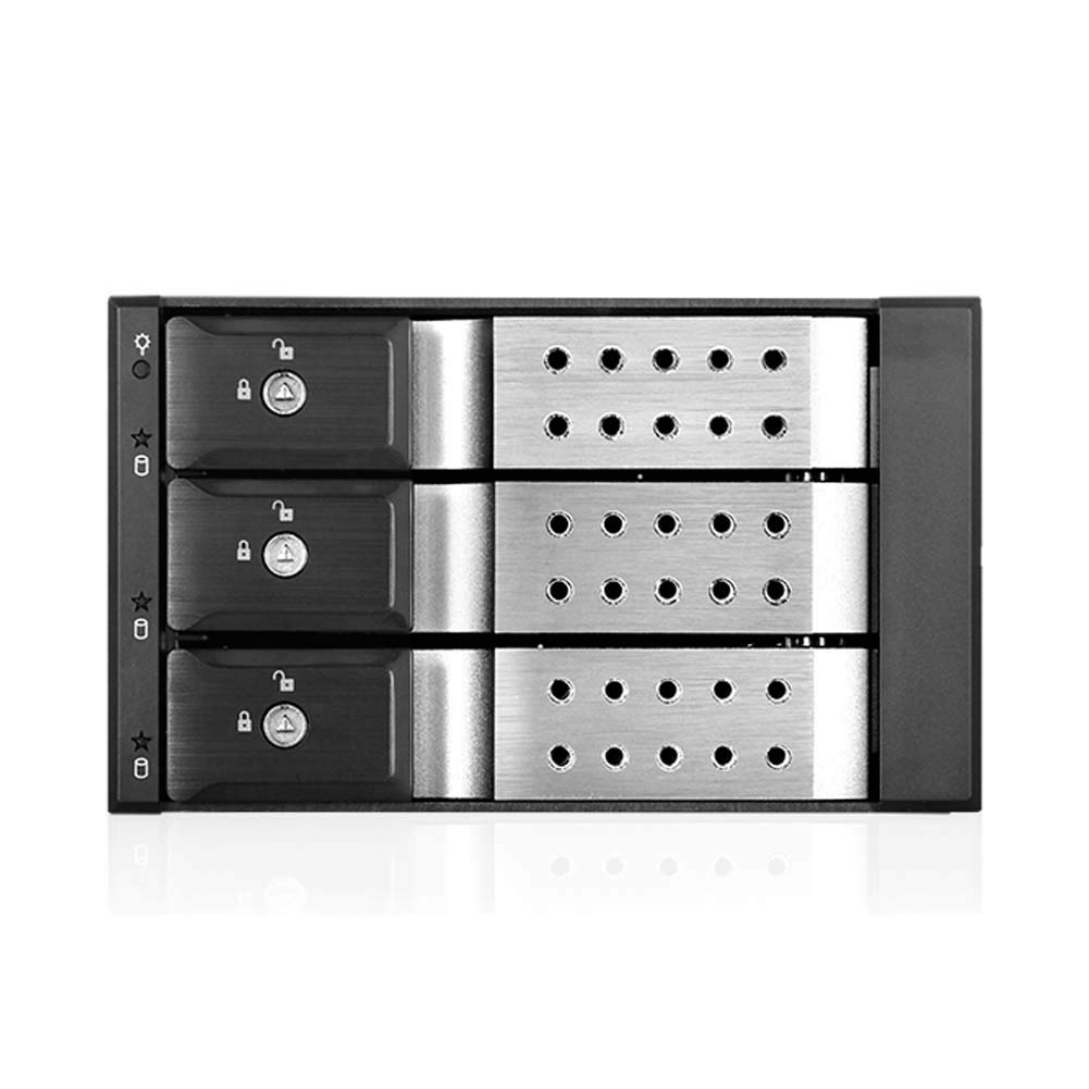 i-Star BPN-DE230HD-SILVER Trayless 2X 5.25 to 3X 3.5 12Gb/s HDD Hot-swap Rack